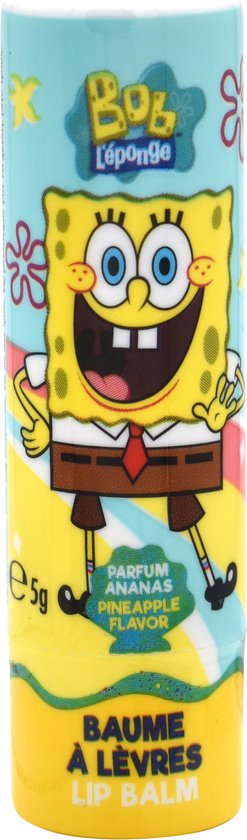 SpongeBob Lippenbalsem - Set van 3 - Lip Balm Kinderen 5 gr - Vegan ...