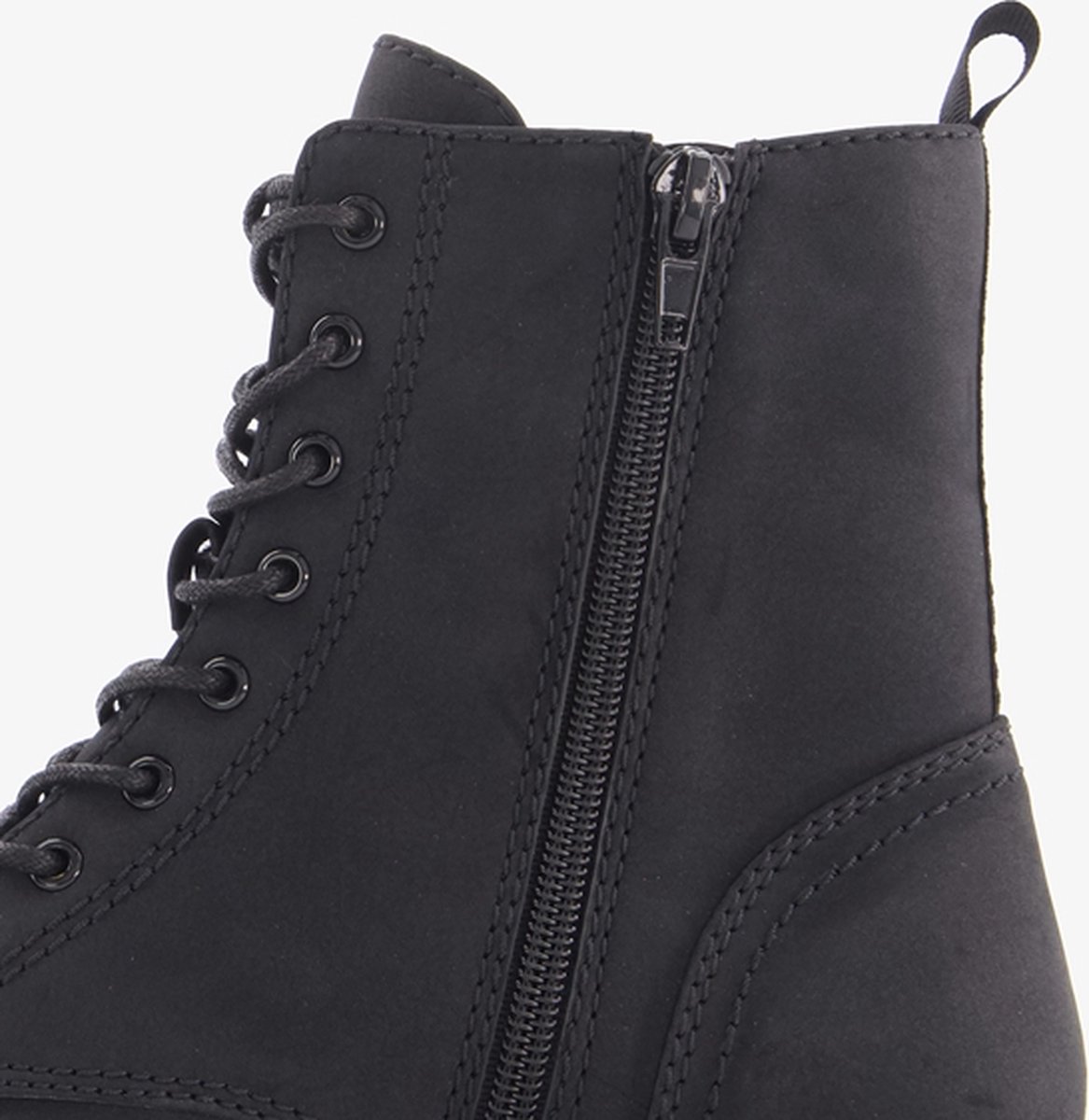 Blue Box dames veterboots zwart - Maat 37 | bol.com