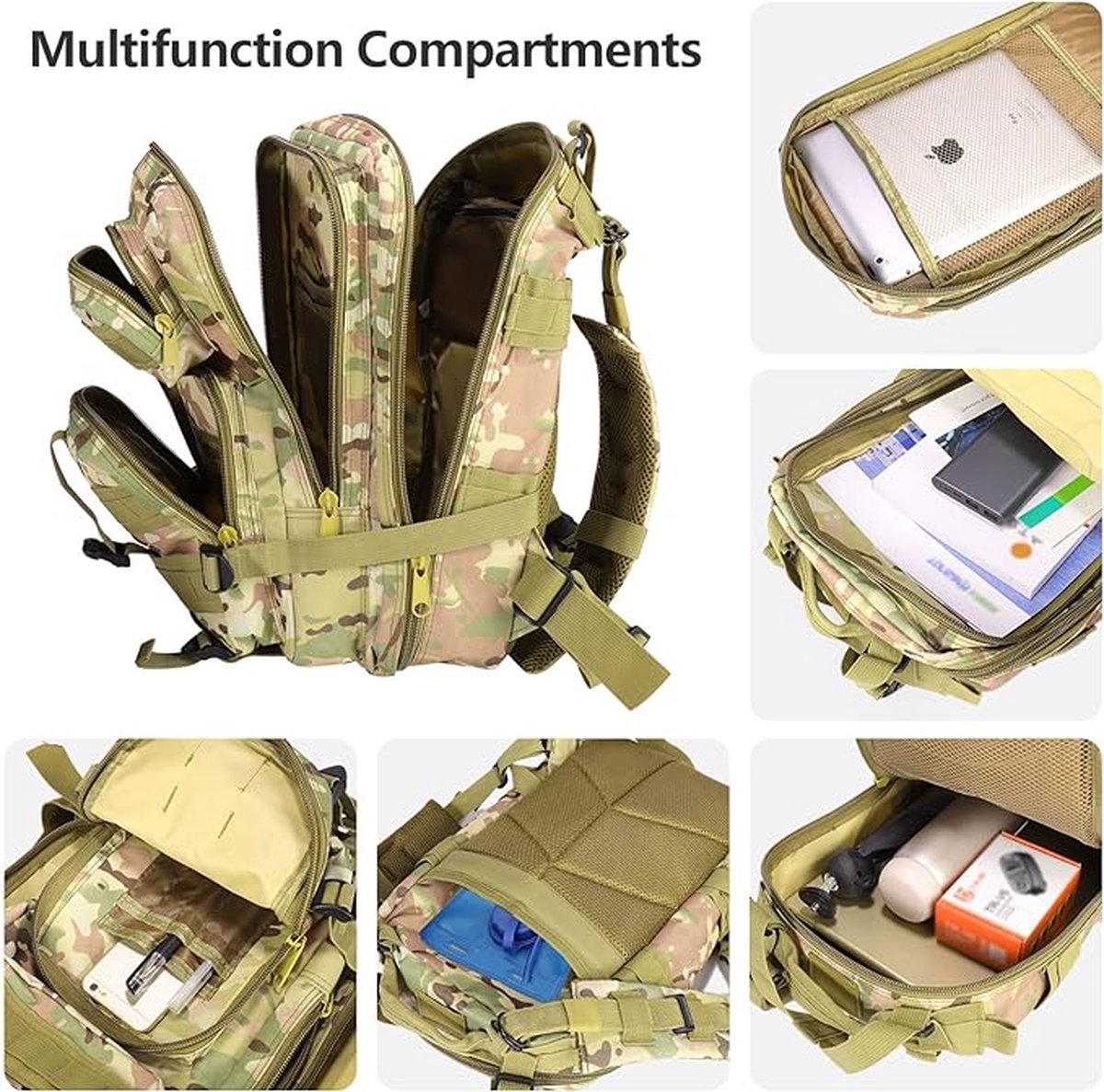 Militaire Tactische Rugzak Rugzakken Wandeltas Outdoor Trekking Camping ...