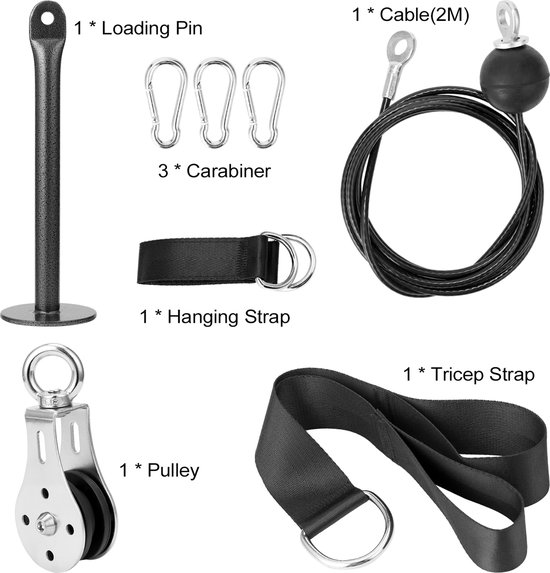 Dripio Home Fitness Kabelsysteem – Pull Fitness – Biceps, Triceps ...