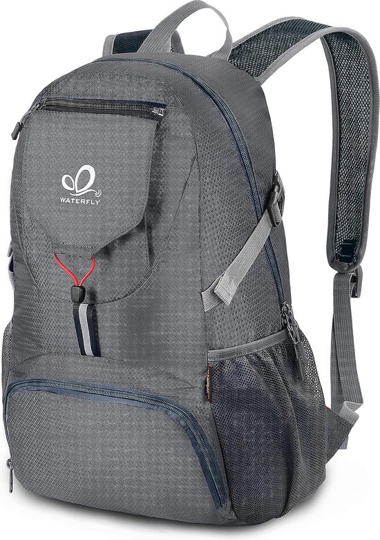 WATERFLY Wandelrugzak, 20 liter, ultralichte outdoor rugzak, opvouwbaar ...
