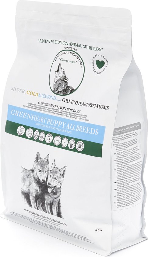 Greenheart-premiums Hondenvoer Puppy All Breeds 3 kg | bol