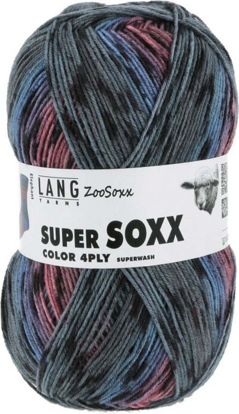 Lang Yarns Super Soxx ZooSoxx 4 draads 100 gram 0426 | bol