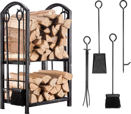 Haardset - 5 Delig - openhaard set - openhaard gereedschap - haardstel ...