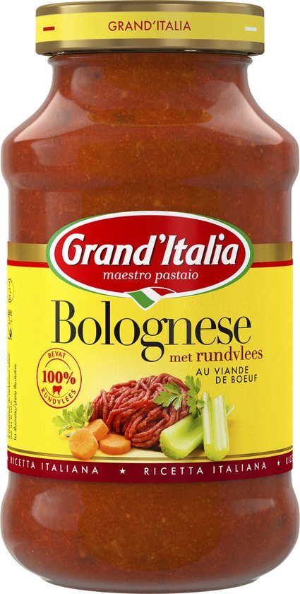 Grand'Italia Bolognese - pastasaus - 6 x 400g | bol