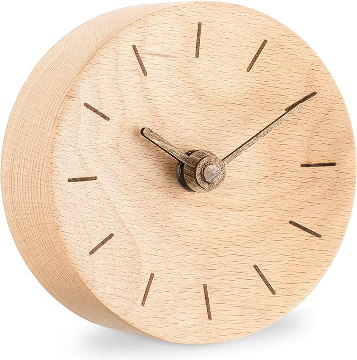 Moderne Bureauklok - Bureauklok - Houtenklok - Luxe Klok - Analoge Klok ...