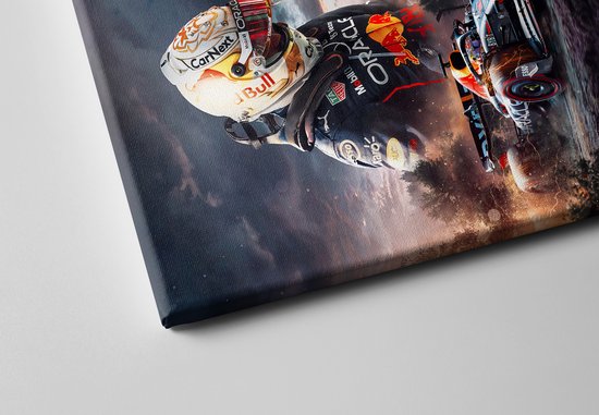 2023 Max Verstappen België Spa GP Winnaar Red Bull Canvas Schilderij - Inclusief... | bol