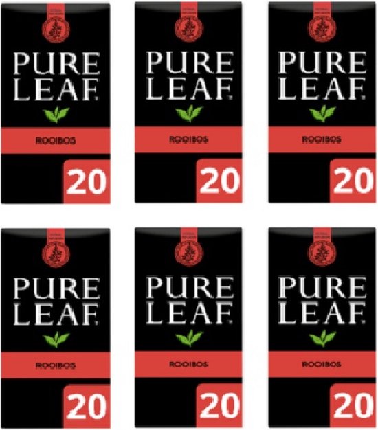 Pure Leaf Thee Rooibos biologisch, doosje 6X20 zakjes | bol.com