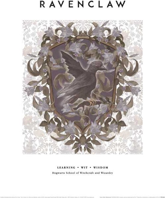 Harry Potter Ravenclaw Crest Art Print 60x80cm | Poster | bol