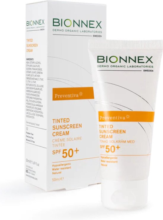 3x Bionnex Preventiva Getinte Zonnebrandcreme SPF 50+ 50 ml | bol