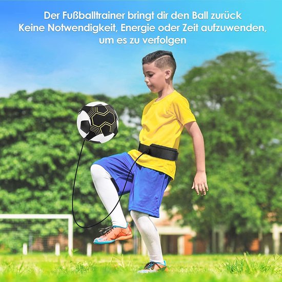 Voetbaltraining, solo, voetbal, kick trainer met koord, voetbaltrainer ...