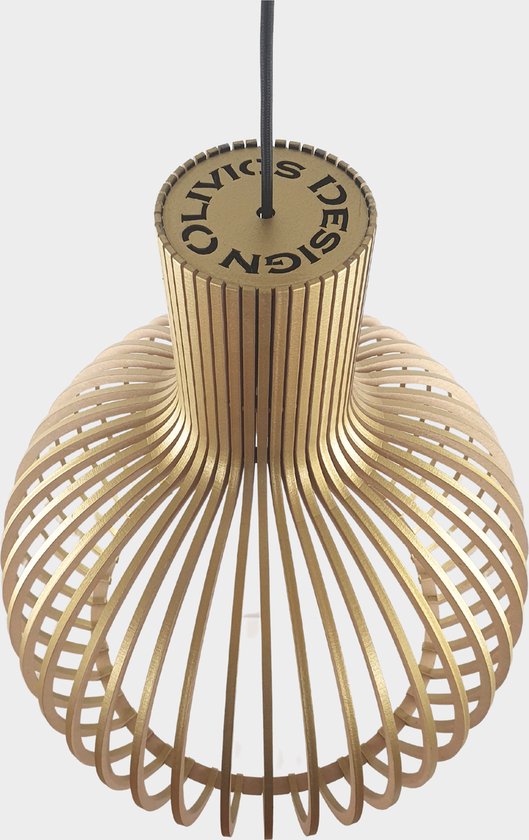 Olivios design hanglampen hanglamp goud Parabola serie 45cm doorsnede ...