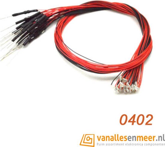 Vaem Modelbouw LED 0402 SMD 12V Kleur Warmwit- 10 stuks | bol