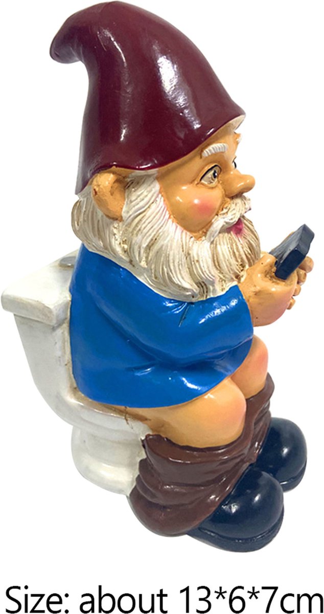 Grappige poepende tuinkabouter - Woondecoratie - Buiten - Tuin ...