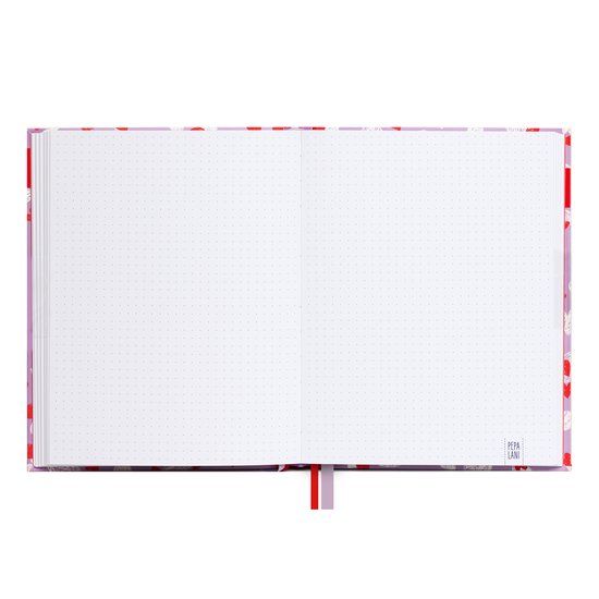 Pepa lani bullet journal PRO - small hearts lila/white | bol
