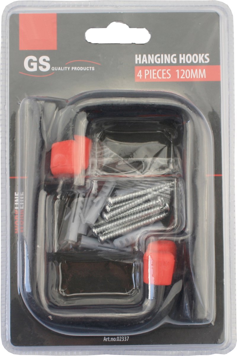 GS ophanghaken 4 stuks - Wandhaken | Ophangsysteem tuingereedschap ...