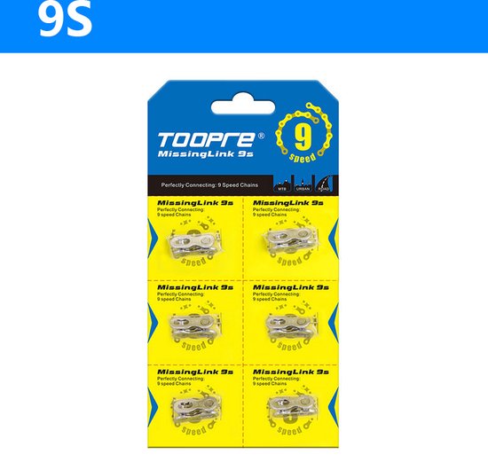6 paar Missing Link Schakels voor ketting met 9 versnellingen op ...