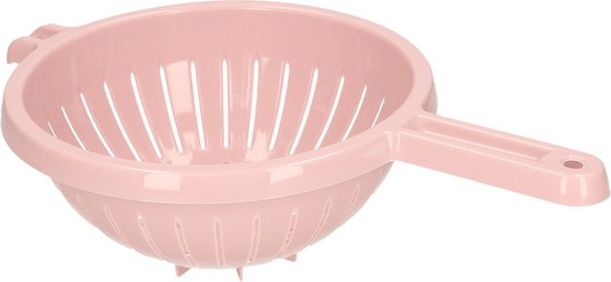 Plasticforte Keuken vergiet/zeef met handvat - kunststof - Dia 23 cm x ...