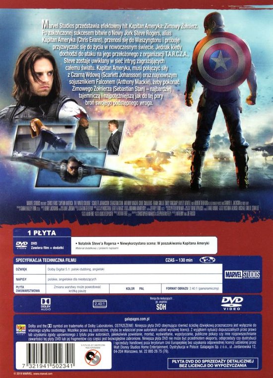 Captain America: The Winter Soldier [DVD] (Dvd), Scarlett Johansson ...