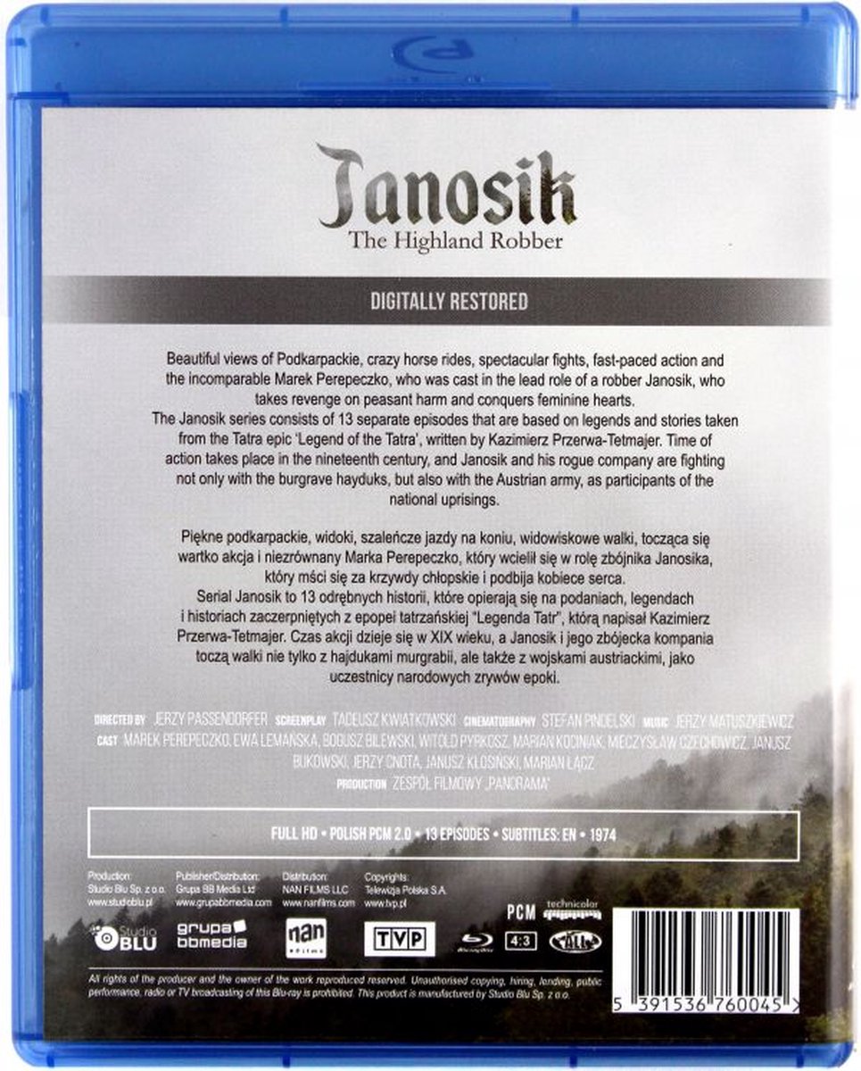 Janosik [4xBlu-Ray] (Blu-ray), Marek Perepeczko | Dvd's | bol.com