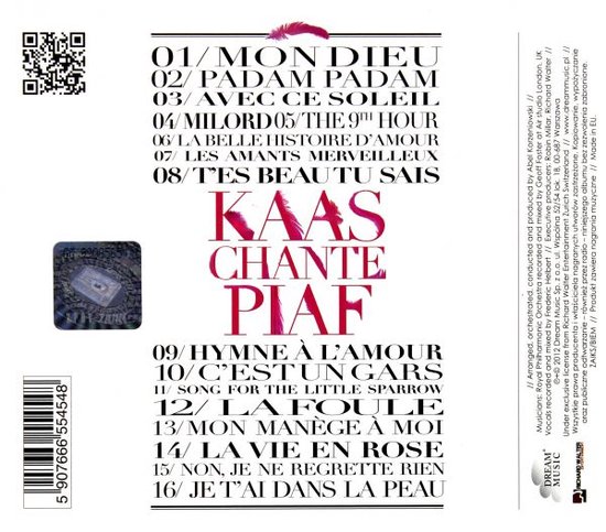 Patricia Kaas: Kaas Chante Piaf [CD], Patricia Kaas | Muziek | bol