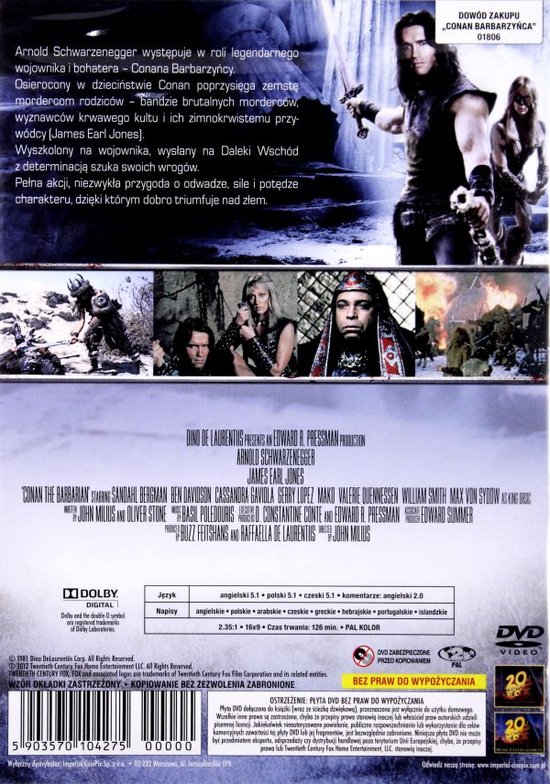 Conan the Barbarian [DVD] (Dvd), James Earl Jones | Dvd's | bol