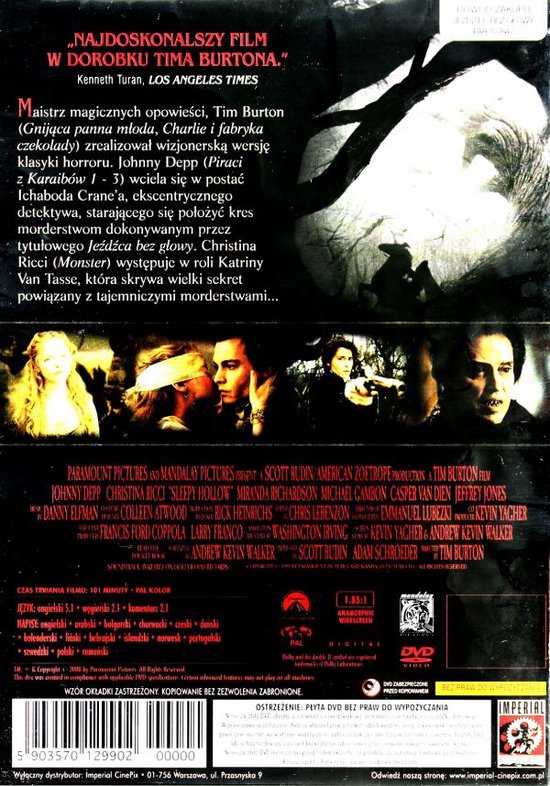 Sleepy Hollow [DVD] (Dvd), Christina Ricci | Dvd's | bol