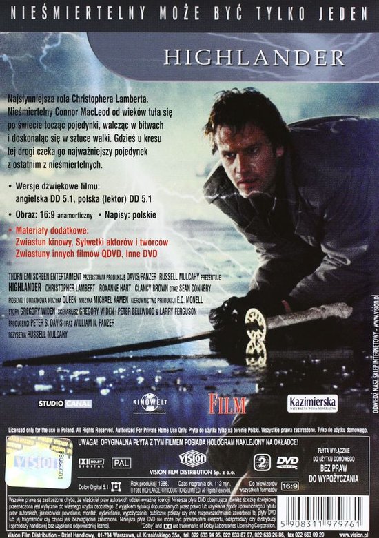 Highlander [DVD] (Dvd), Roxanne Hart | Dvd's | bol