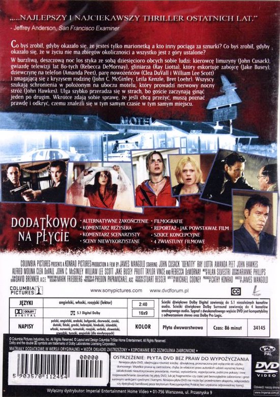 Identity [DVD] (Dvd), Ray Liotta | Dvd's | bol