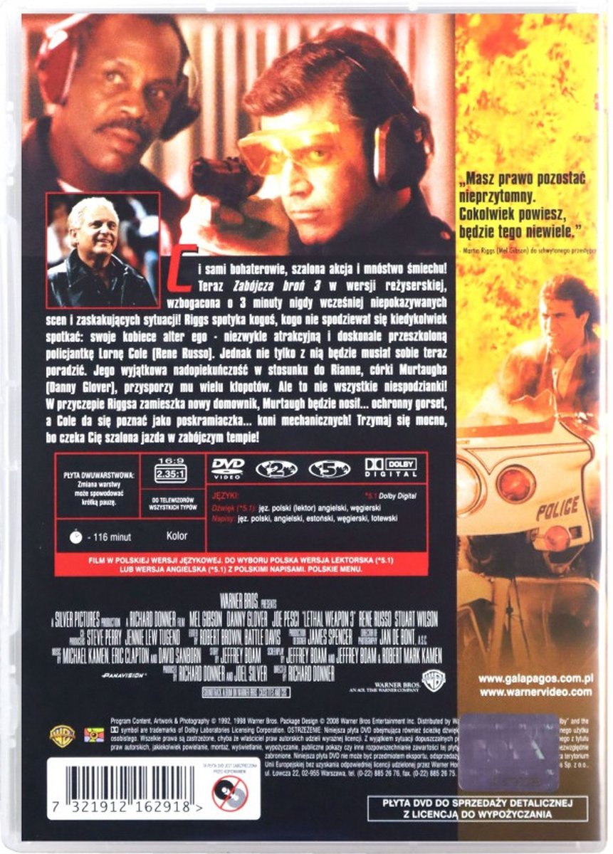 Lethal Weapon 3 [DVD] (Dvd), Nick Chinlund | Dvd's | bol.com