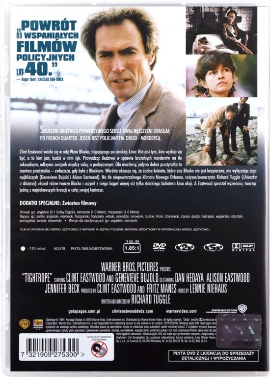 Tightrope [DVD] (Dvd), Clint Eastwood | Dvd's | bol