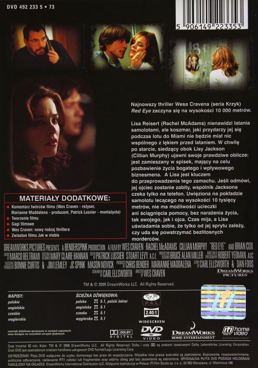 Red Eye [DVD] (Dvd), Brian Cox | Dvd's | bol.com