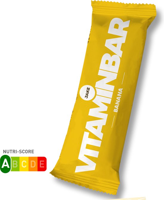 Jake Vitaminbar Banaan | 80 x 85 g Bars/Repen │ Vegan | bol