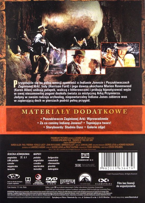 Indiana Jones and the Raiders of the Lost Ark [DVD] (Dvd), Paul Freeman ...