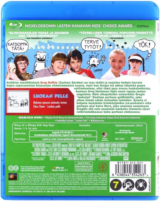 Het leven van een loser: Een hondenleven [Blu-Ray] (Blu-ray), Zachary ...