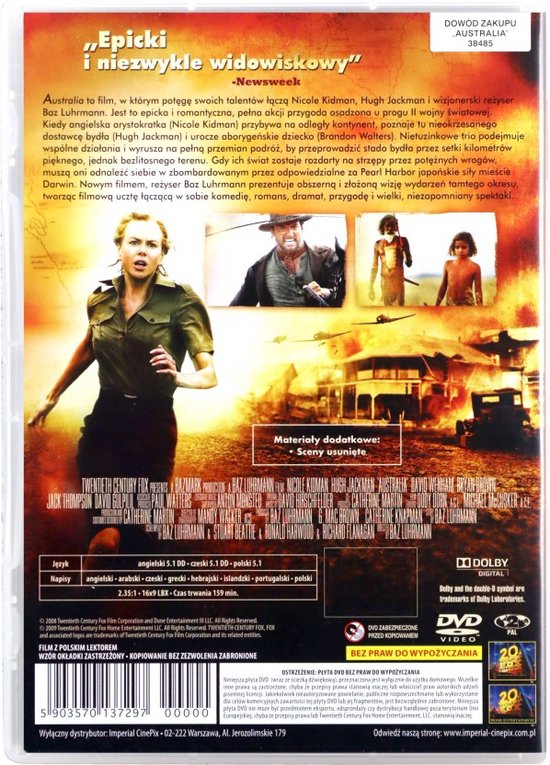 Australia [DVD] (Dvd), Nicole Kidman | Dvd's | bol