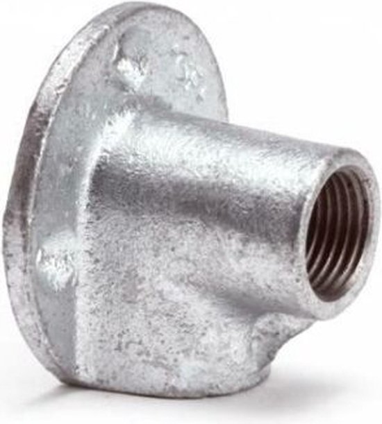 muurplaat gegalvaniseerd, 2x binnendraad 3/4 inch | bol