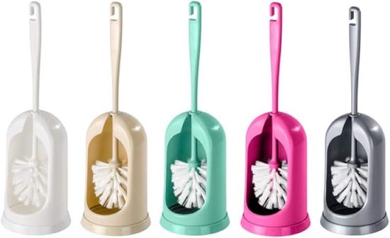 Wenko WC borstel, toiletborstel, Beige, 10x12x37 cm | bol