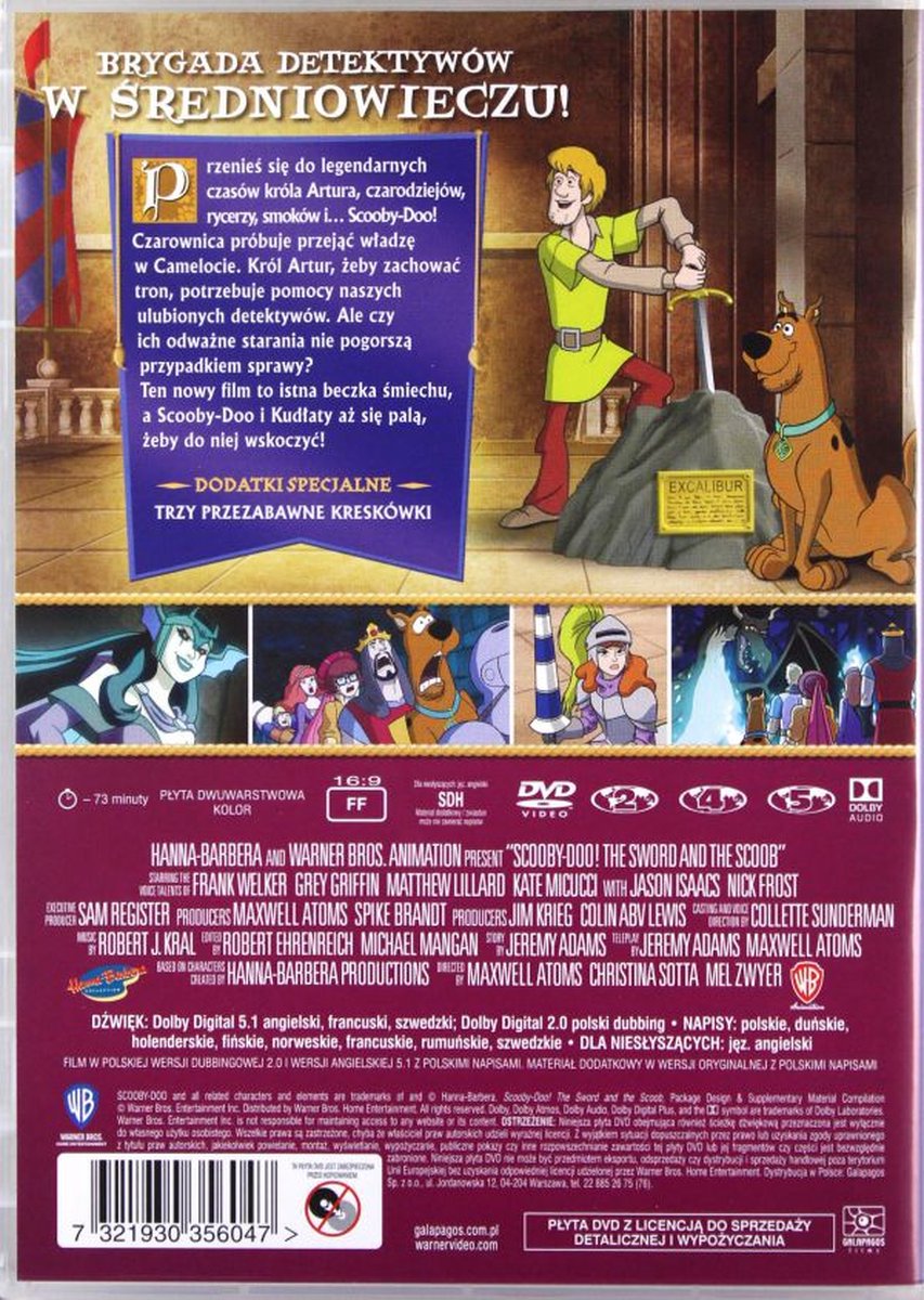 Scooby-Doo! The Sword and the Scoob [DVD] (Dvd), Greg Ellis | Dvd's ...