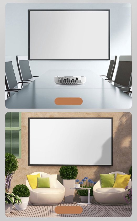 Projection screen - Beamer Screen - Wall - 100 Inch - Universal | bol