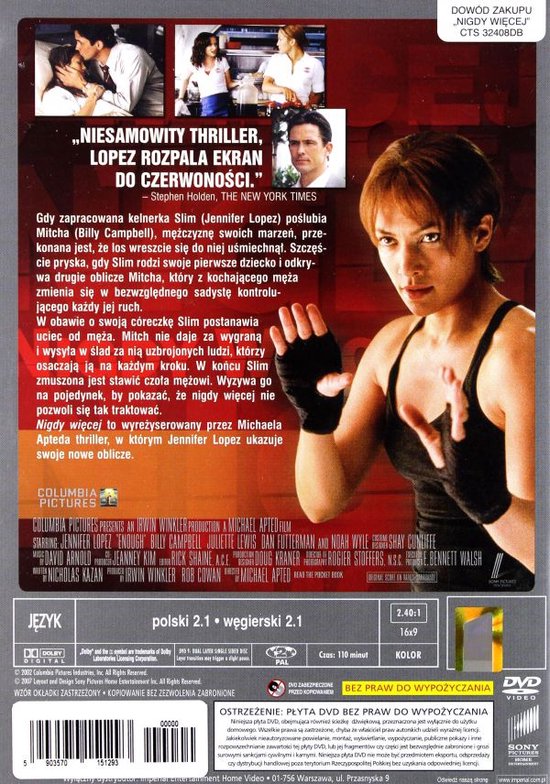 Enough [DVD] (Dvd), Jennifer Lopez | Dvd's | bol