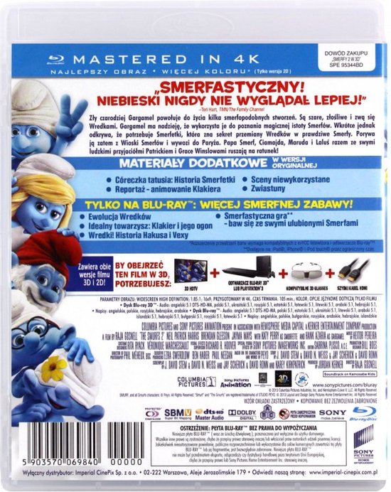 De Smurfen 2 [Blu-Ray 3D]+[Blu-Ray], Jonathan Winters | Dvd's | bol