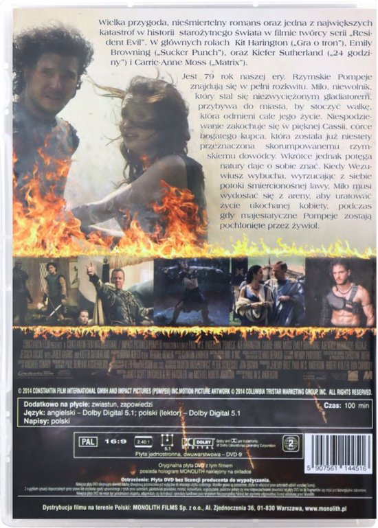 Pompeii [DVD] (Dvd), Kit Harington | Dvd's | bol.com