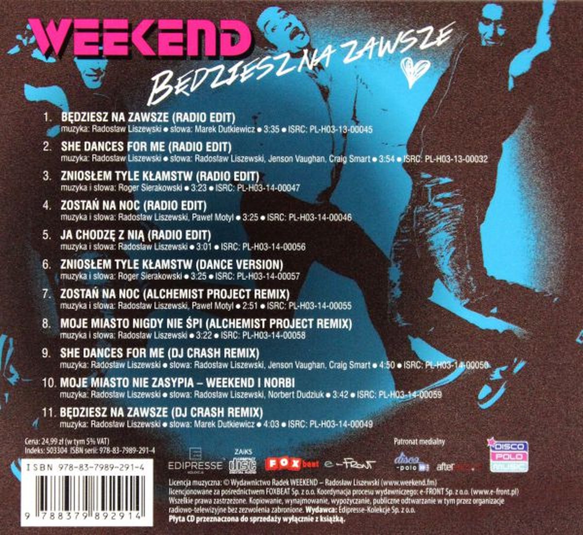 Weekend: Będziesz na zawsze [CD]+[KSIĄŻKA], Weekend | Muziek | bol