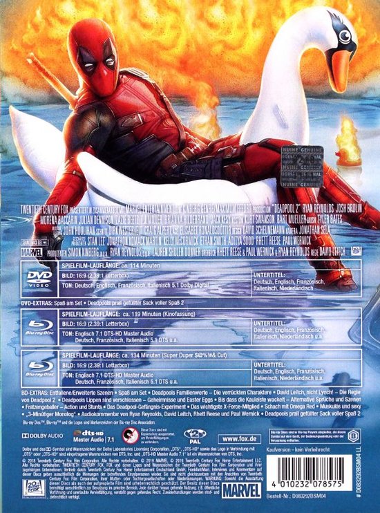 Deadpool 2 [2xBlu-Ray]+[DVD] (Blu-ray), Julian Dennison | Dvd's | bol