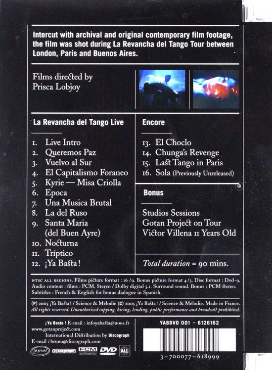 Gotan Project - La Revancha Del Tango (Dvd) | Dvd's | bol.com