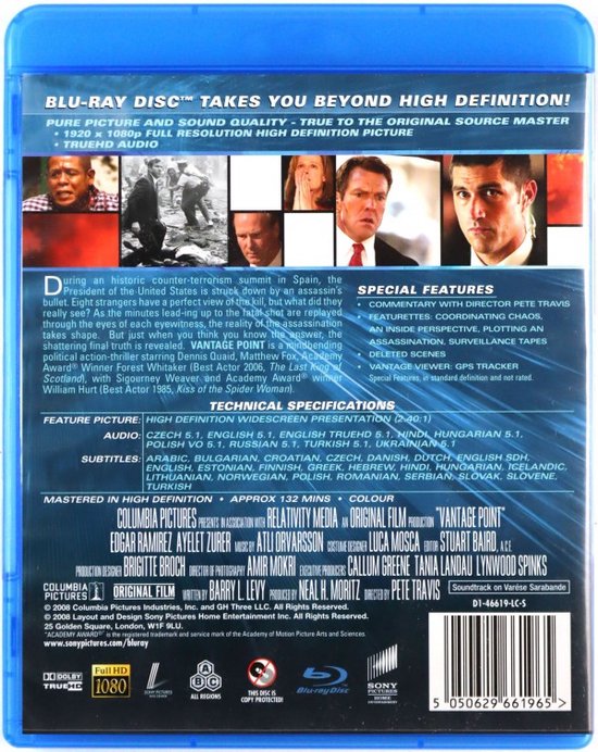 Vantage Point [Blu-Ray] (Blu-ray), Matthew Fox | Dvd's | bol