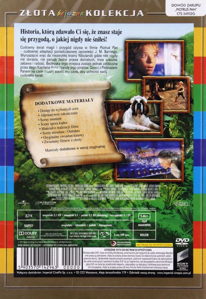 Peter Pan [DVD] (Dvd), Jeremy Sumpter | Dvd's | bol