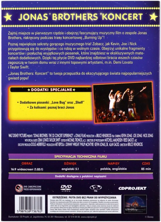 Jonas Brothers: Koncert (Przebojowa Kolekcja) [DVD], Jonas Brothers ...