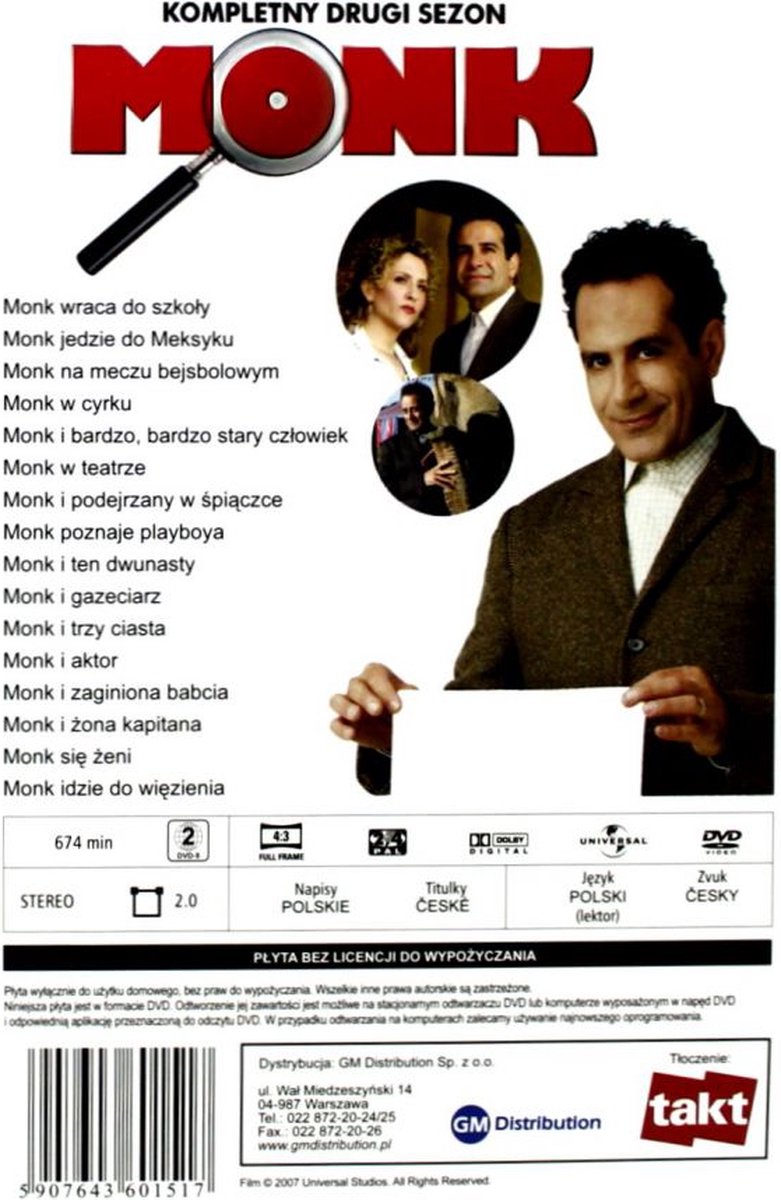 Monk [16DVD] (Dvd), Crystal Santos | Dvd's | bol